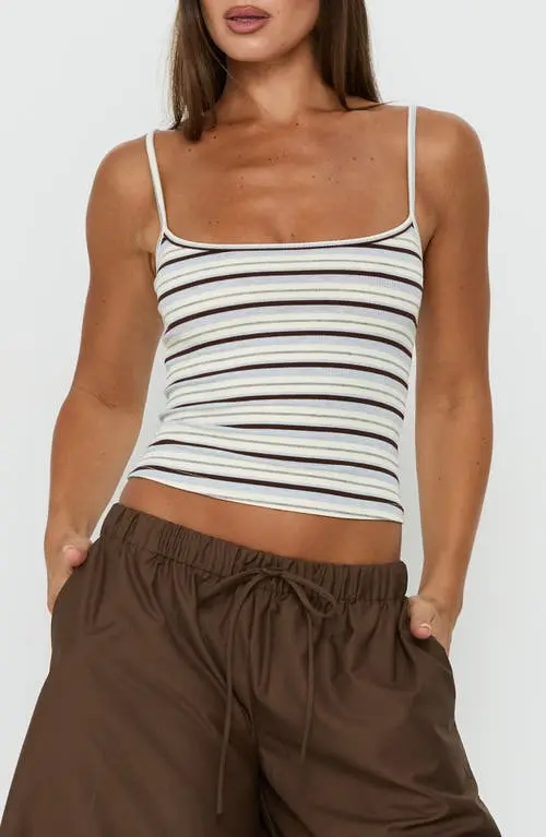 Princess Polly Elzie Stripe Rib Camisole