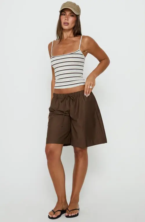 Princess Polly Elzie Stripe Rib Camisole