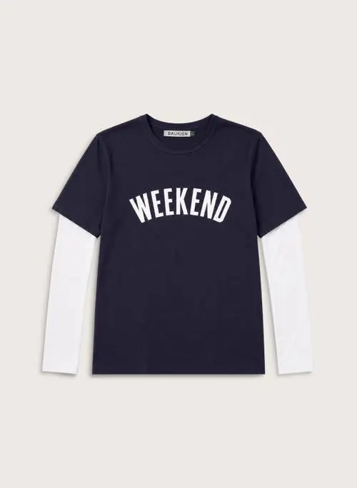 Baukjen Shay Layered-look Slogan T-shirt