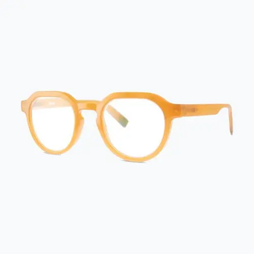 JAXY EYEWEAR Tonic Round Reading Glasses - Amber