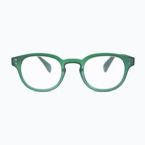 JAXY EYEWEAR Boulder Round Reading Glasses - Green