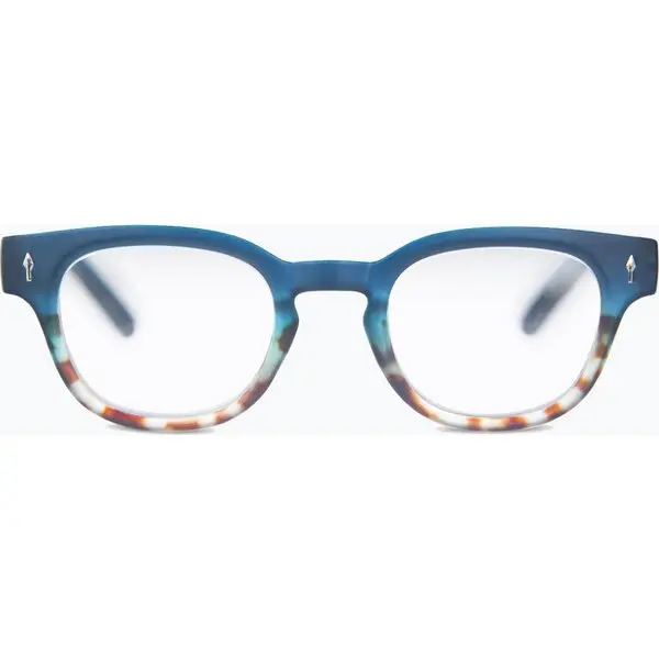 JAXY EYEWEAR Ombré Round Reading Glasses - Blue