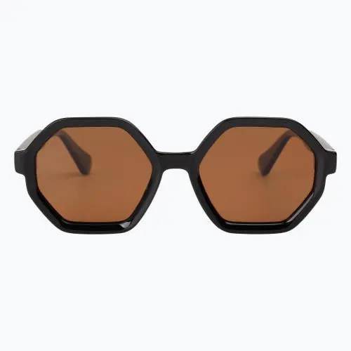 JAXY EYEWEAR The Hex Geometric Sunglasses - Black