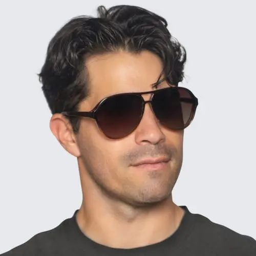 JAXY EYEWEAR Phoenix Aviator Sunglasses - Brown