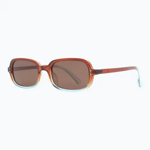 JAXY EYEWEAR Palm State Rectangle Sunglasses - Brown
