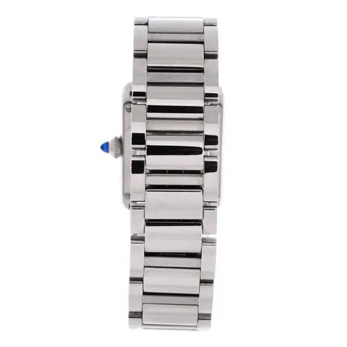 CARTIER Must De Tank Quartz Watch Stainless Steel 22