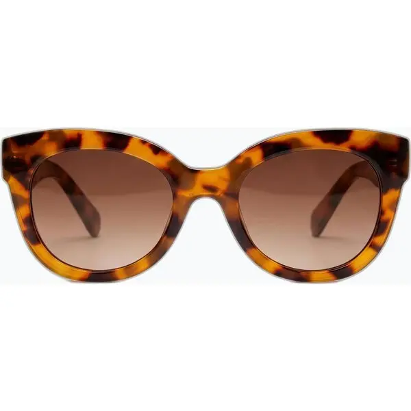 JAXY EYEWEAR Solstice Round Sunglasses - Tortoise