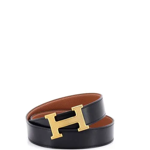 Hermès Constance Reversible Belt Leather With Guilloche Hardware Medium
