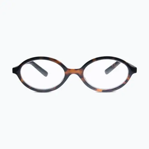 JAXY EYEWEAR Wisp Oval Blue Light Glasses - Tortoise