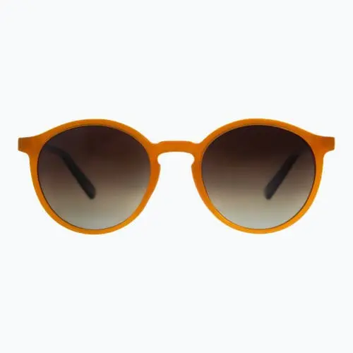 JAXY EYEWEAR Lennon Round Sunglasses - Rust/green