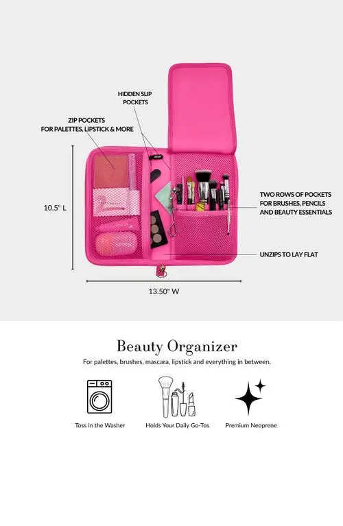 KUSSHI Beauty Organizer Neoprene Makeup Case