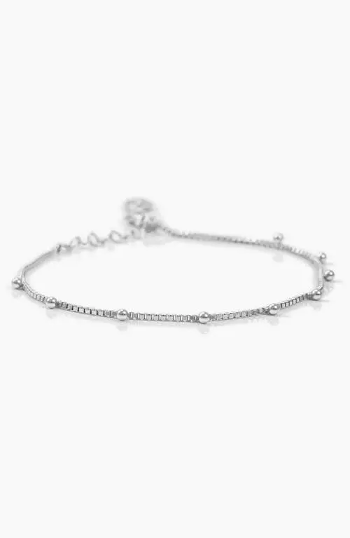 BEARFRUIT JEWELRY Emery Dainty Slim Chain Bracelet Minimalist Everyday Jewelry - Silver