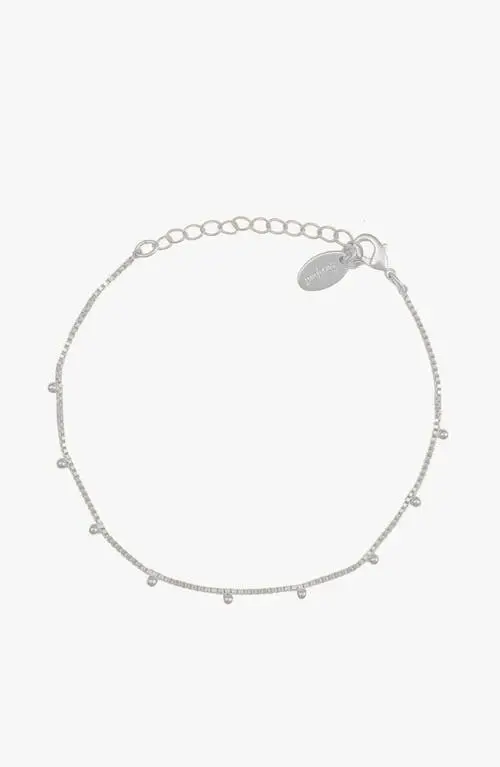 BEARFRUIT JEWELRY Emery Dainty Slim Chain Bracelet Minimalist Everyday Jewelry - Silver