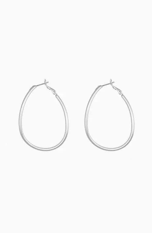 BEARFRUIT JEWELRY Anais Vintage Inspired Hoop Earrings Boho Statement Jewelry - Silver