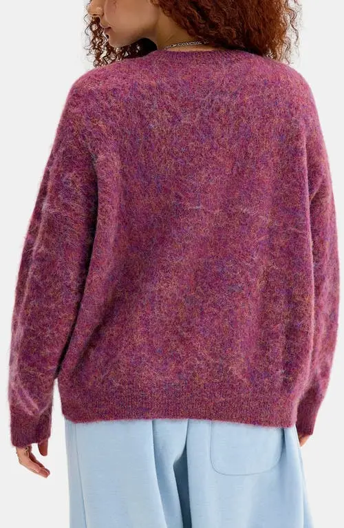 IETS FRANS Intarsia Fluffy Knit Sweater