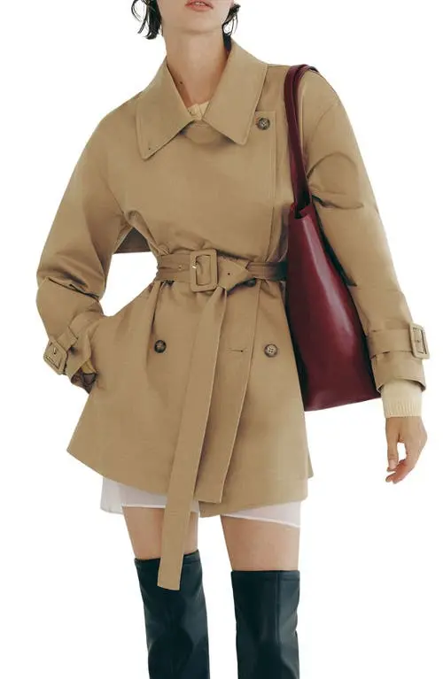 REFORMATION Spencer Trench Coat - Oak