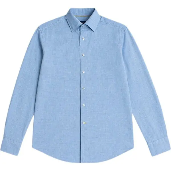 Robert Talbott Morgan Ultra Light Weight Brushed Twill Shirt - Light Blue
