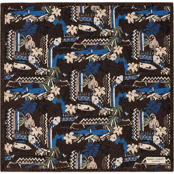 Robert Talbott Hadley Abstract Scenic Neckerchief
