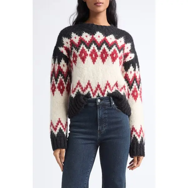 Veronica Beard Jessalyn Fair Isle Sweater