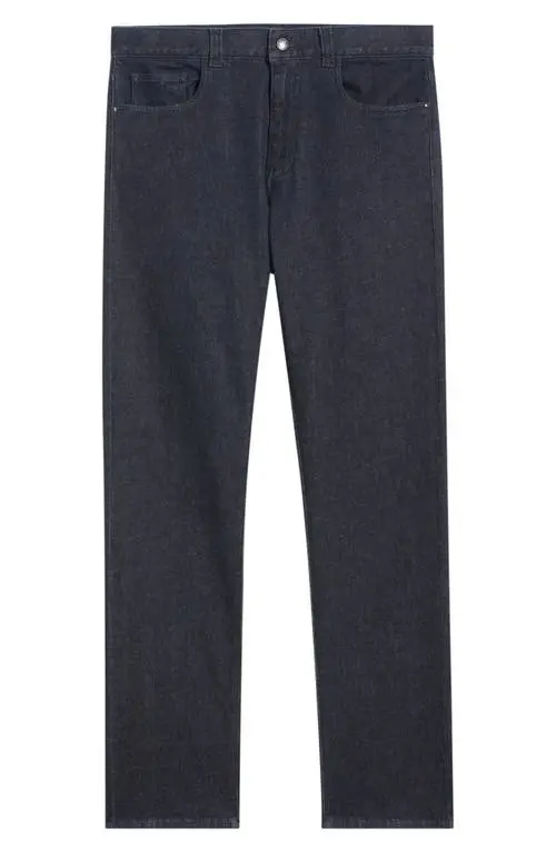 Canali Cotton & Cashmere Blend Straight Leg Jeans