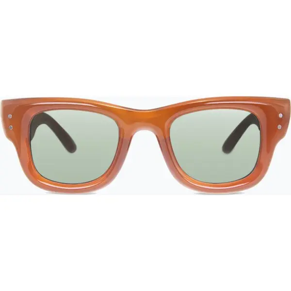 JAXY EYEWEAR District Square Sunglasses - Rust