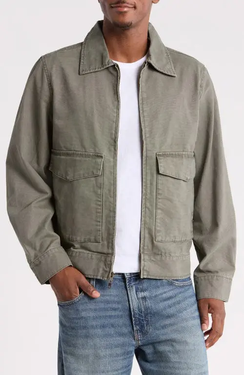 RHYTHM Garage Cotton Canvas Jacket - Sage