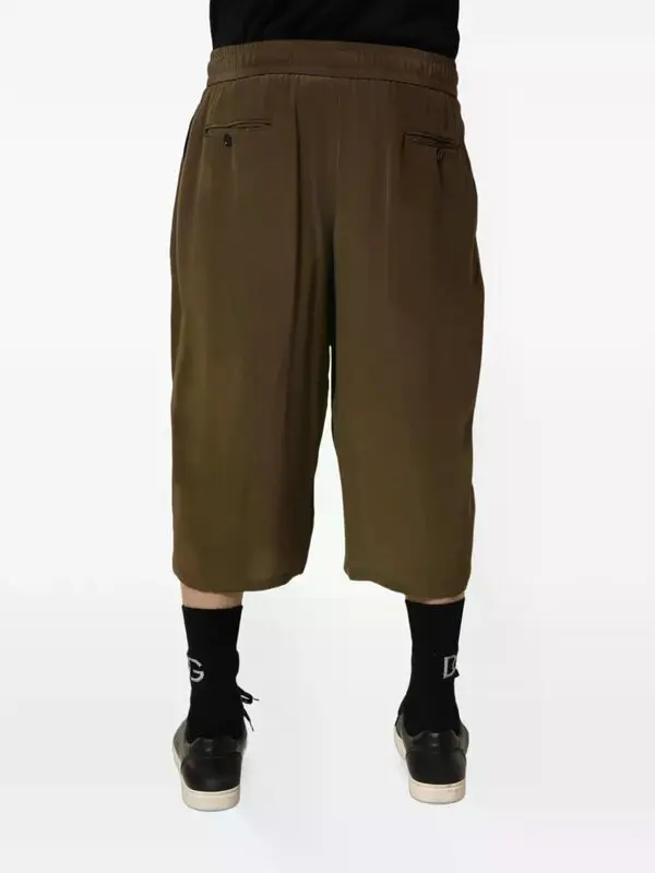 Dolce & Gabbana Pleated Silk Shorts