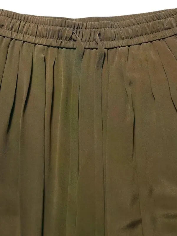 Dolce & Gabbana Pleated Silk Shorts