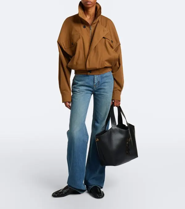 Saint Laurent Icare Medium Leather Shopper