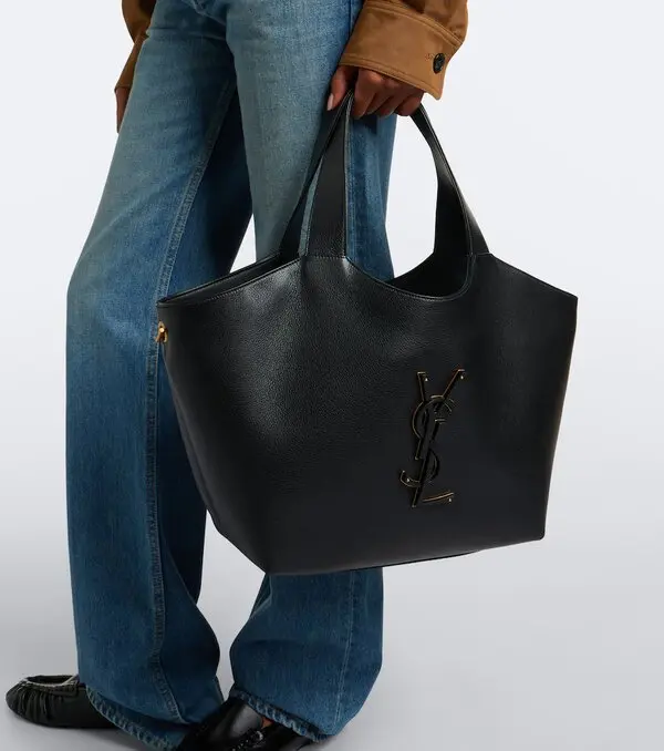 Saint Laurent Icare Medium Leather Shopper