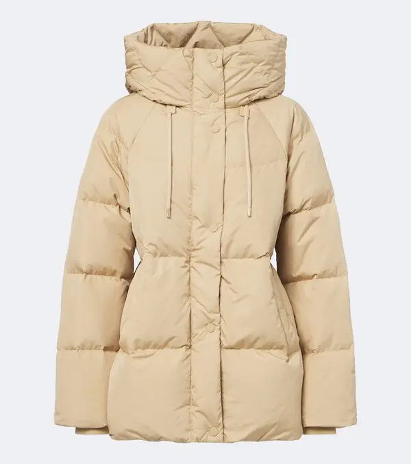 Varley Adler Hooded Down Jacket - Beige