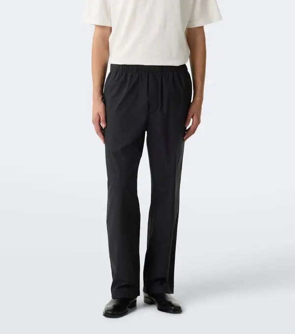 THE ROW Pascale Cotton And Silk Straight Pants