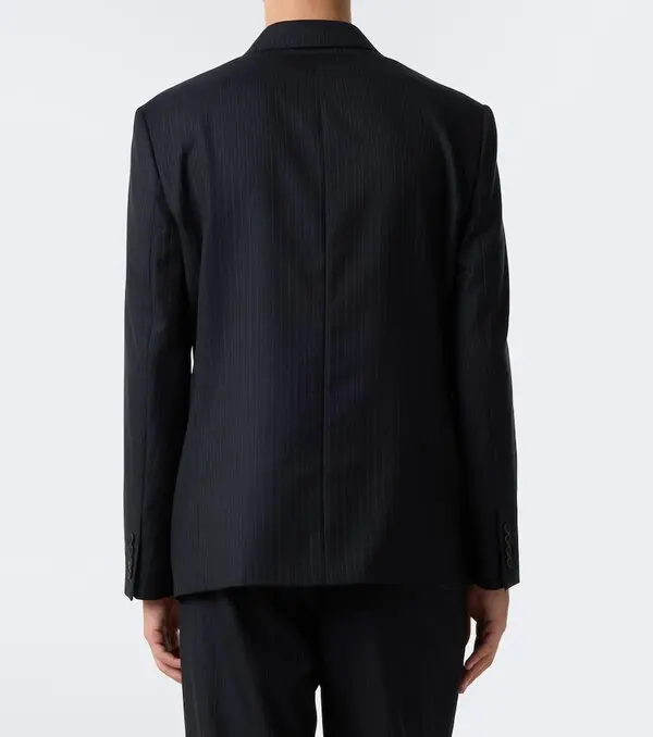 THE ROW Reda Chalk Stripe Wool Suit Jacket