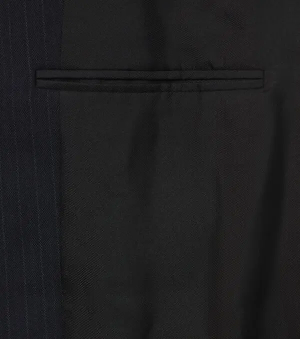 THE ROW Reda Chalk Stripe Wool Suit Jacket
