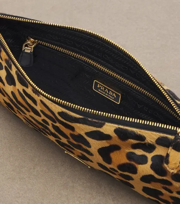 Prada Small Leopard-print Calf Hair Crossbody Bag