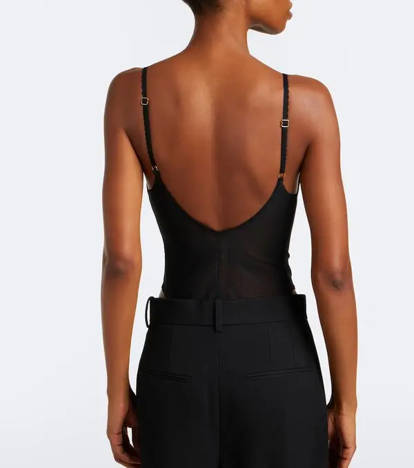 Blumarine Sheer Lace Bodysuit
