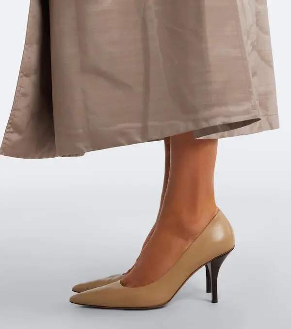 THE ROW Rita Leather Pumps