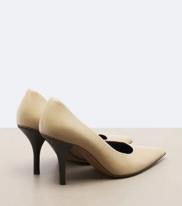 THE ROW Rita Leather Pumps
