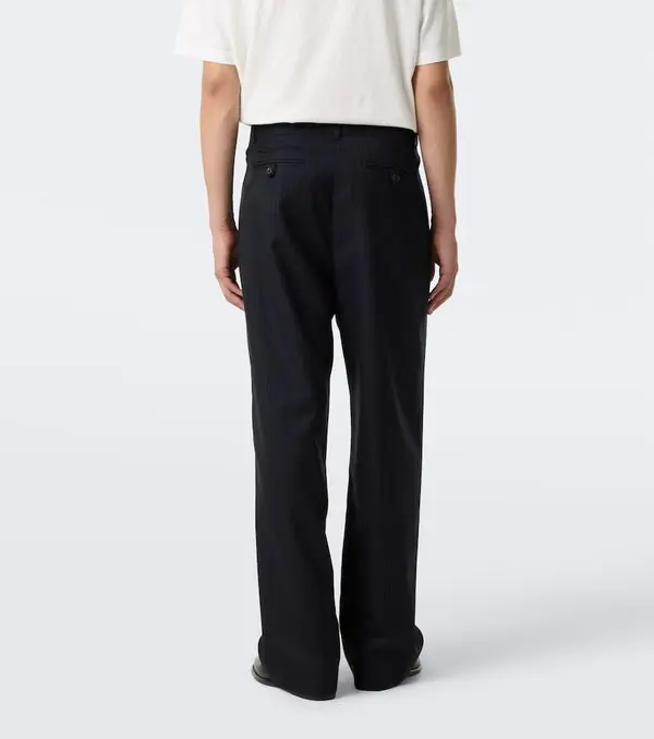 THE ROW Corley Virgin Wool Twill Straight Pants