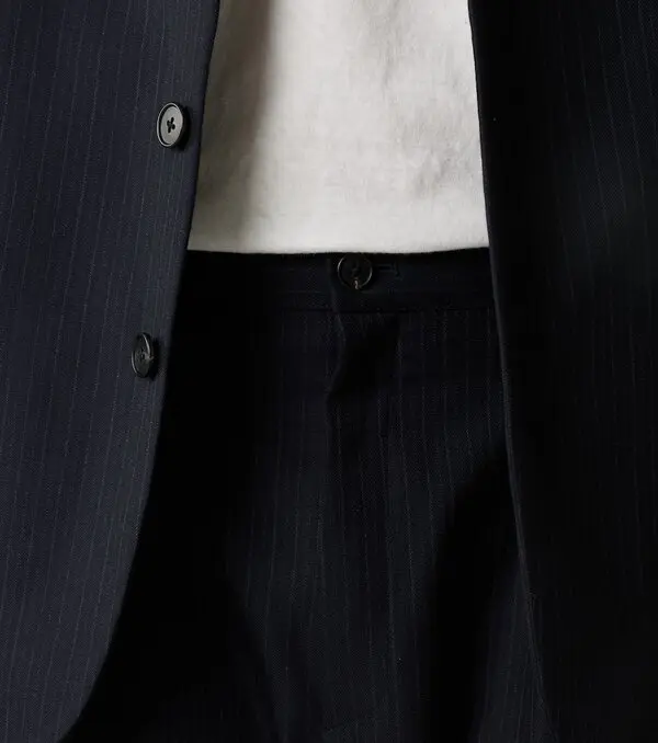 THE ROW Corley Virgin Wool Twill Straight Pants
