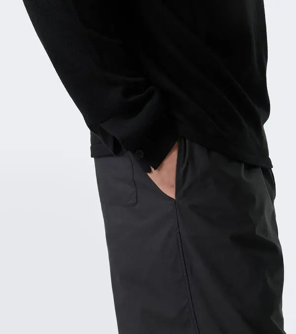 THE ROW Hilford Cashmere Polo Sweater - Black