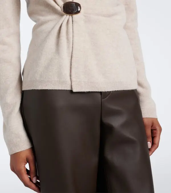 Vince Gathered Wool And Cashmere Sweater