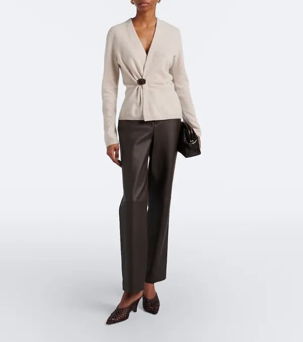 Vince Gathered Wool And Cashmere Sweater
