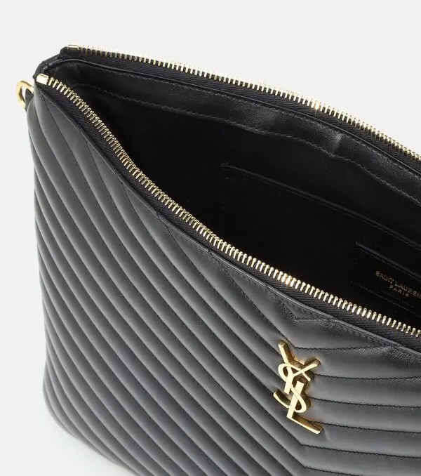 Saint Laurent Cassandre Matelassé Leather Clutch