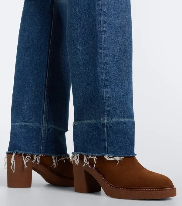 AQUAZZURA Valley Suede Ankle Boots