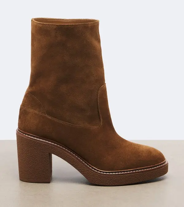 AQUAZZURA Valley Suede Ankle Boots