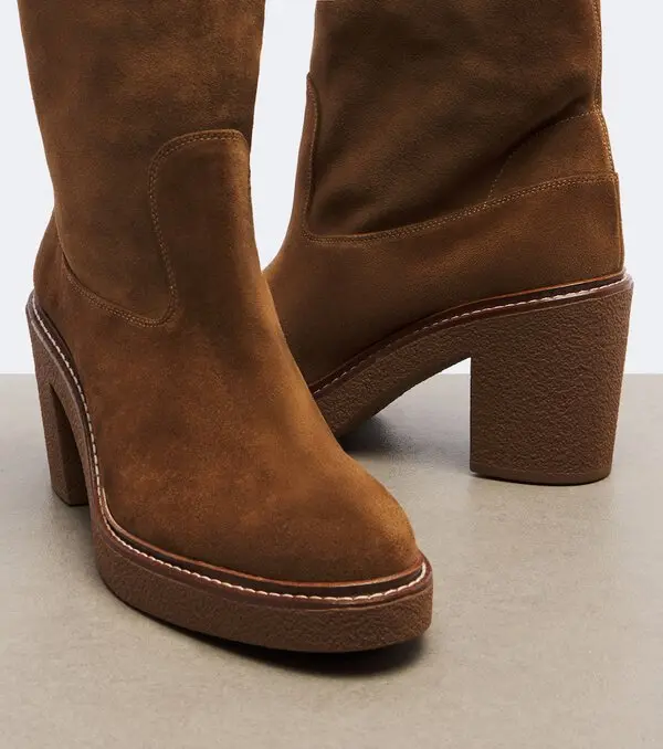 AQUAZZURA Valley Suede Ankle Boots