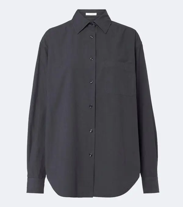 THE ROW Ludao Cotton And Silk Shirt - Grey