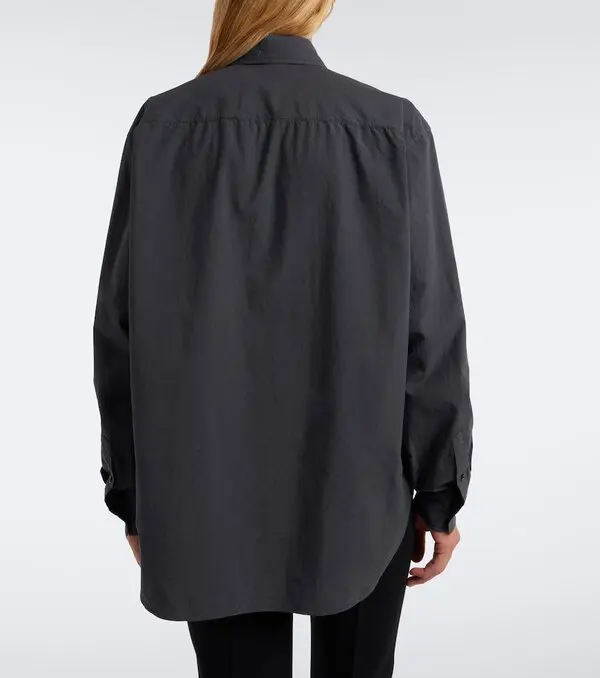 THE ROW Ludao Cotton And Silk Shirt - Grey