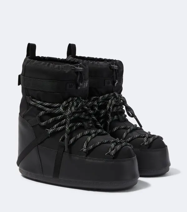 Moncler X Moon Boot Icon Low Snow Boots - Black